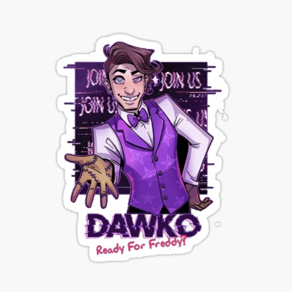 "Dawko Ready For Freddy" Sticker for Sale by MerchHenter | Redbubble