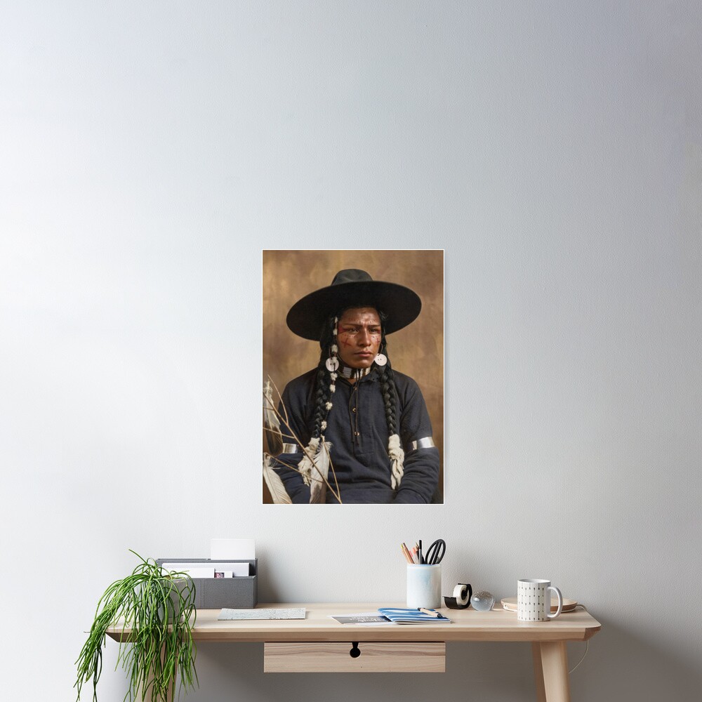 "Portrait of a Wasco youth of the Confederated Tribes of Warm Springs ...