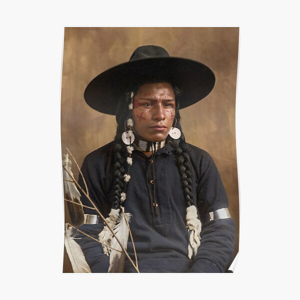 "Portrait of a Wasco youth of the Confederated Tribes of Warm Springs ...