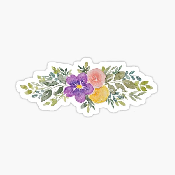 "Beautiful vibrant flower cluster" Sticker by AndesGirl | Redbubble