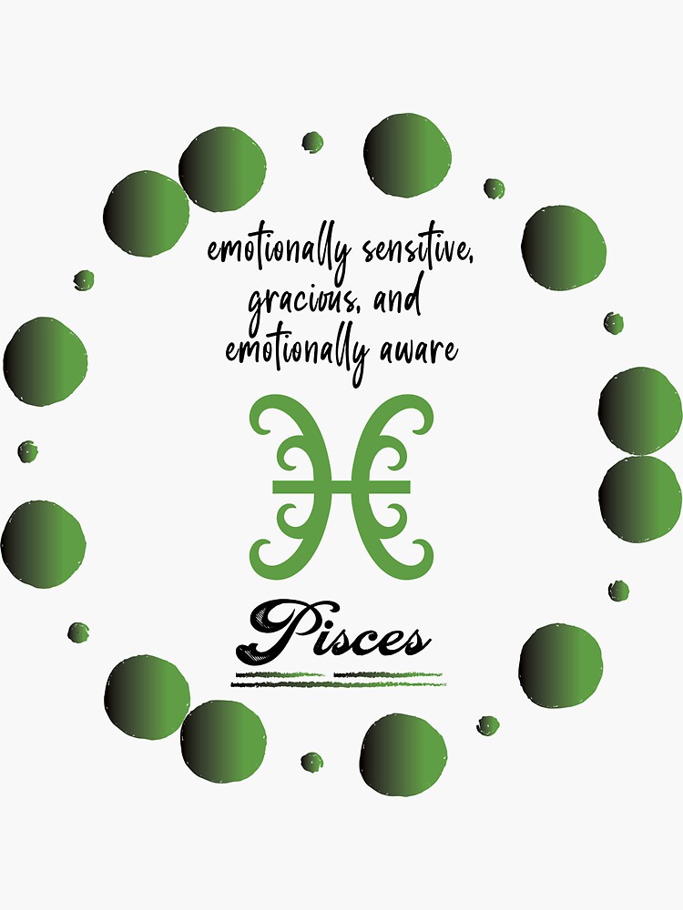 "Unique Pisces Zodiac Sign Design for Men and Women - Elegant Zodiac ...
