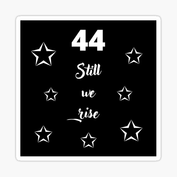 "Lewis Hamilton "Still We Rise"" Sticker by Ludycci | Redbubble