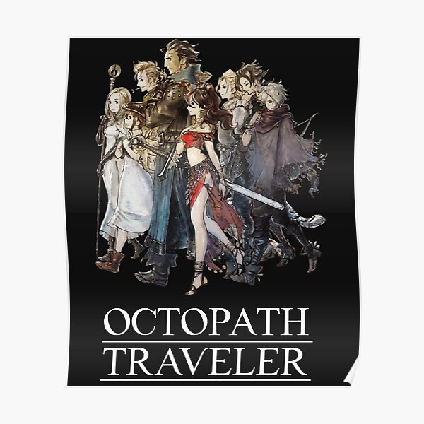 Póster «Camiseta clásica con el logotipo de los viajeros de Octopath ...