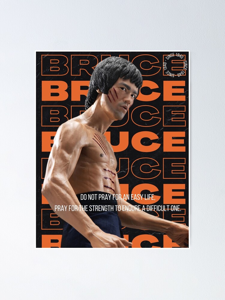 "Bruce Vintage 90s Rave Poster Design" Poster for Sale by ...
