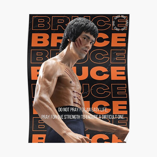 "Bruce Vintage 90s Rave Poster Design" Poster for Sale by ...