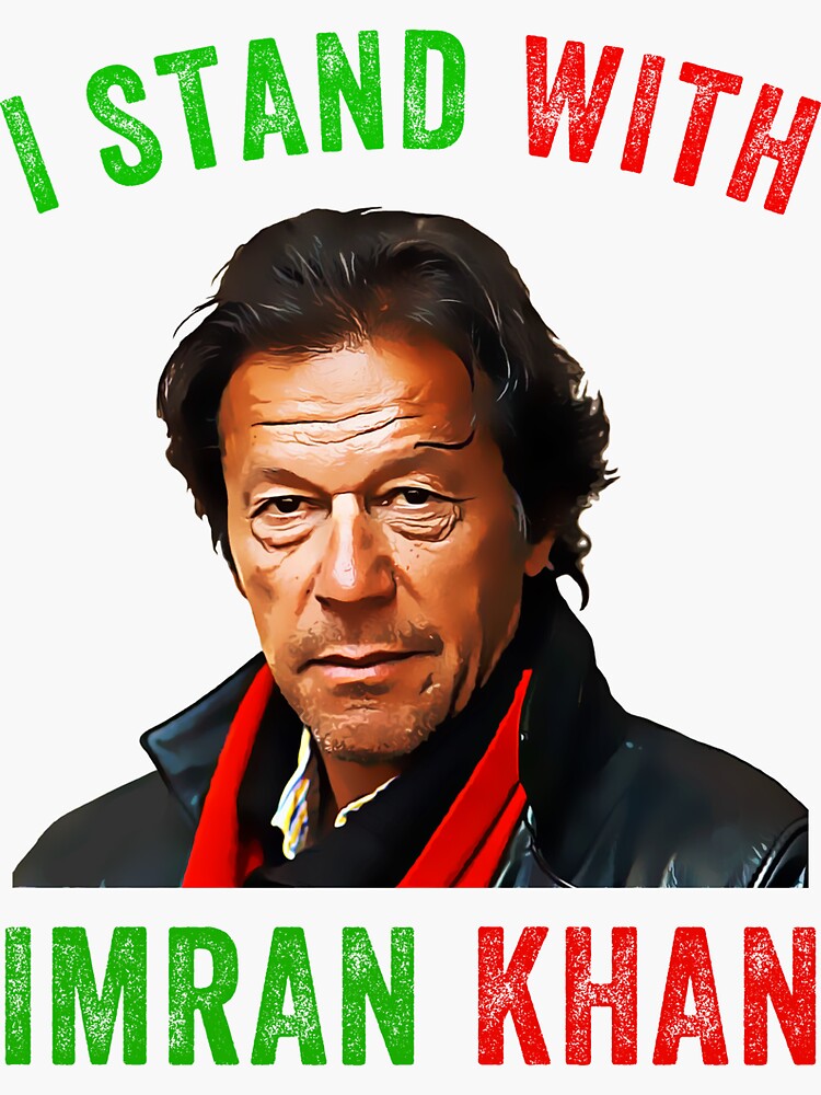 "I Stand With Imran Khan Pakistan " Sticker by RosannaArt | Redbubble