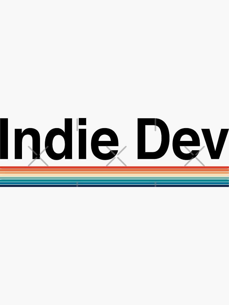 "Indie dev retro vintage pastel palette colors" Sticker for Sale by ...