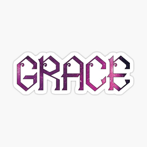 "GRACE Name I - My name is GRACE - typography name - Galaxy Vibe ...