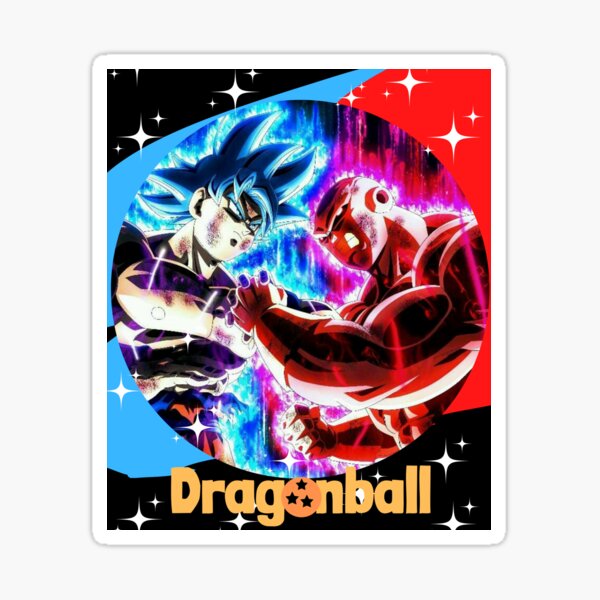 "Dragonball super (goku vs jiren)" Sticker by Anime-clothings | Redbubble