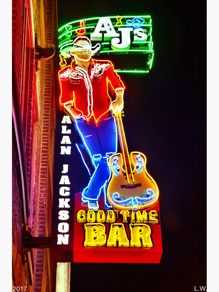 "AJ's Good Time Bar" Sticker for Sale by LisaWootenPhoto | Redbubble