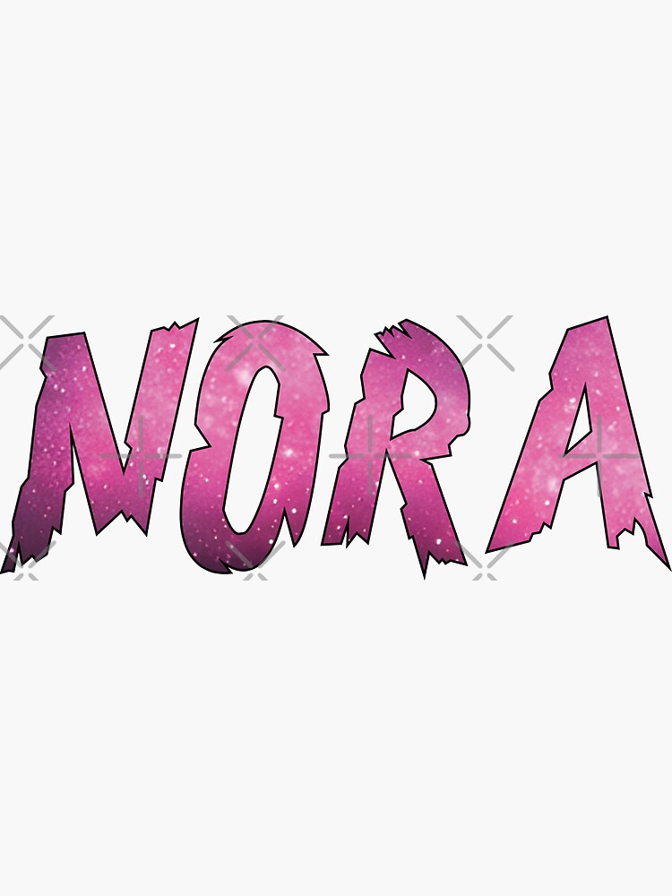 "NORA Name IV - My name is NORA - typography name - Galaxy Vibe ...