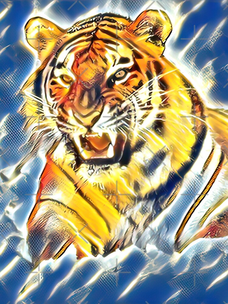 "Lightning bolt tiger" Poster for Sale by MSDreamArt | Redbubble