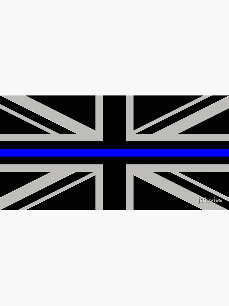"British Flag: Thin Blue Line" Canvas Print for Sale by MilitaryCandA ...
