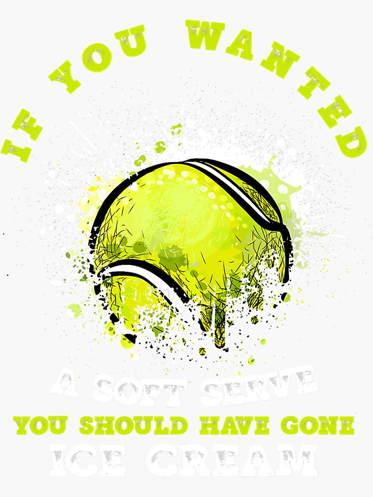 "Funny Tennis Player - Tennis Jokes Tennis Coach Tennis " Sticker for ...