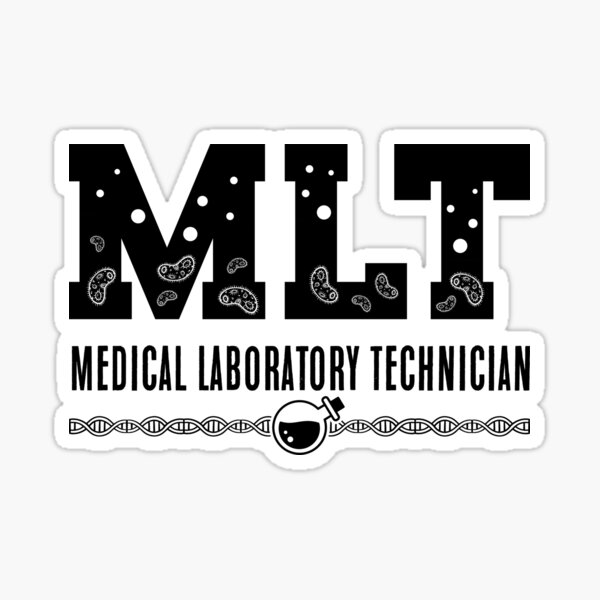 "MLT Medical Laboratory Technician Science Lab Tech" Sticker by ...