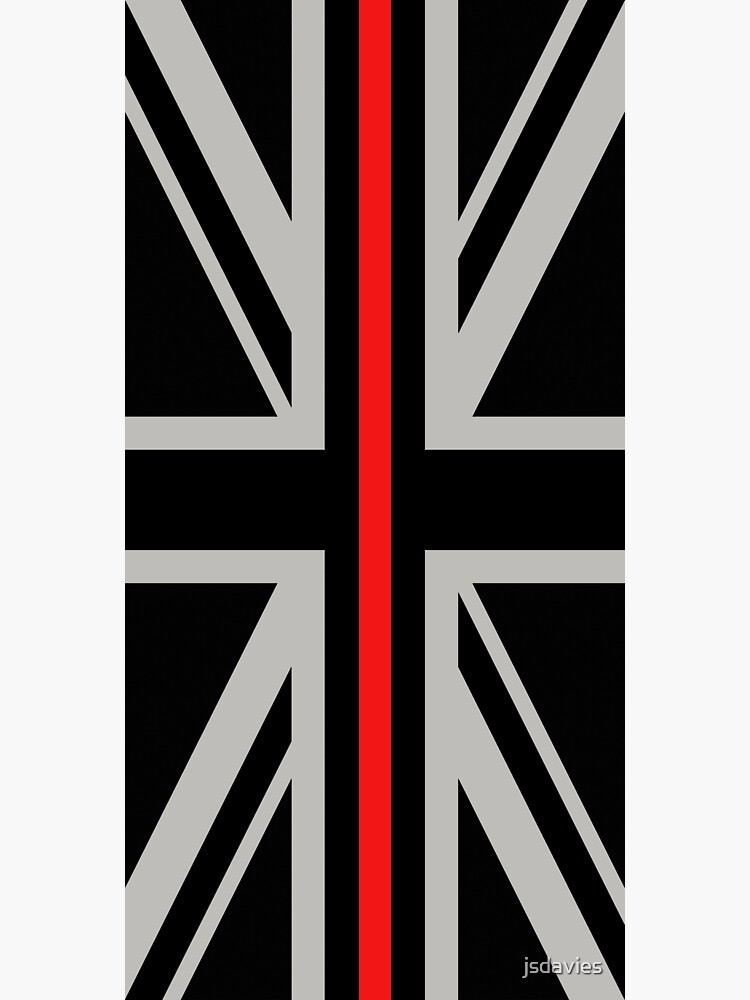 "British Flag: Thin Red Line" Sticker for Sale by MilitaryCandA | Redbubble