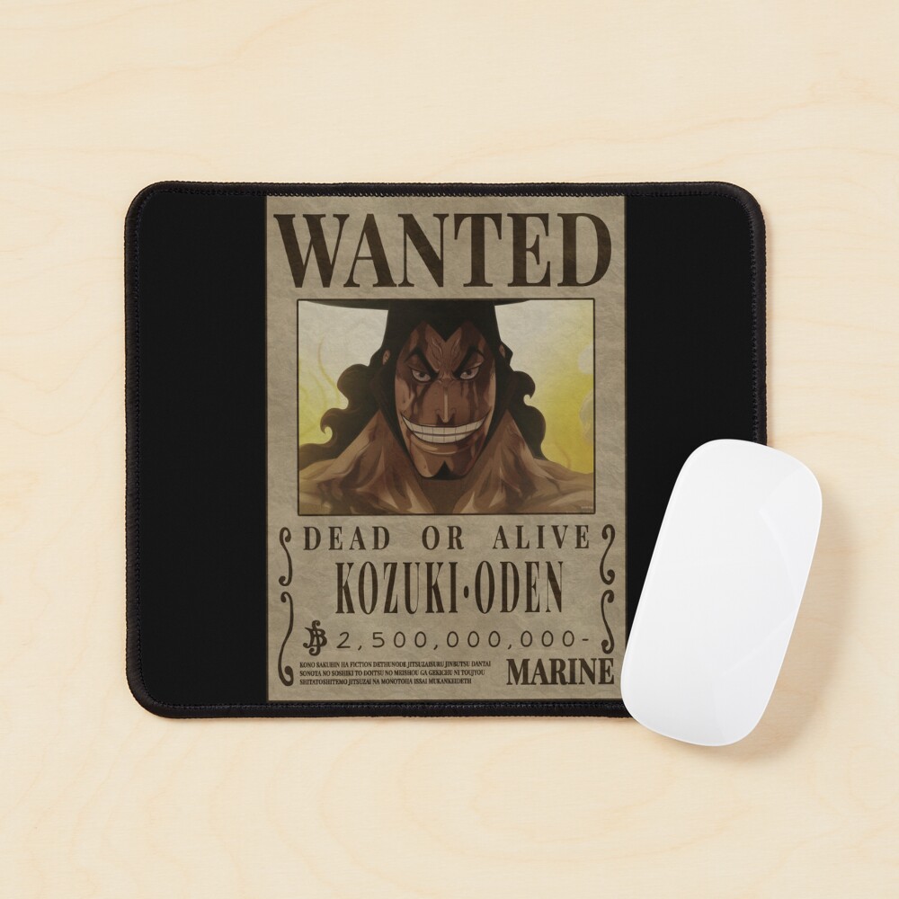 "Kozuki Oden Bounty One Piece Wanted Poster" Art Print for Sale by One Piece Bounty Poster ...