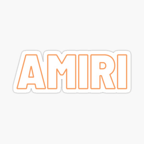 "Amiri Design" Sticker for Sale by Ewan27 | Redbubble