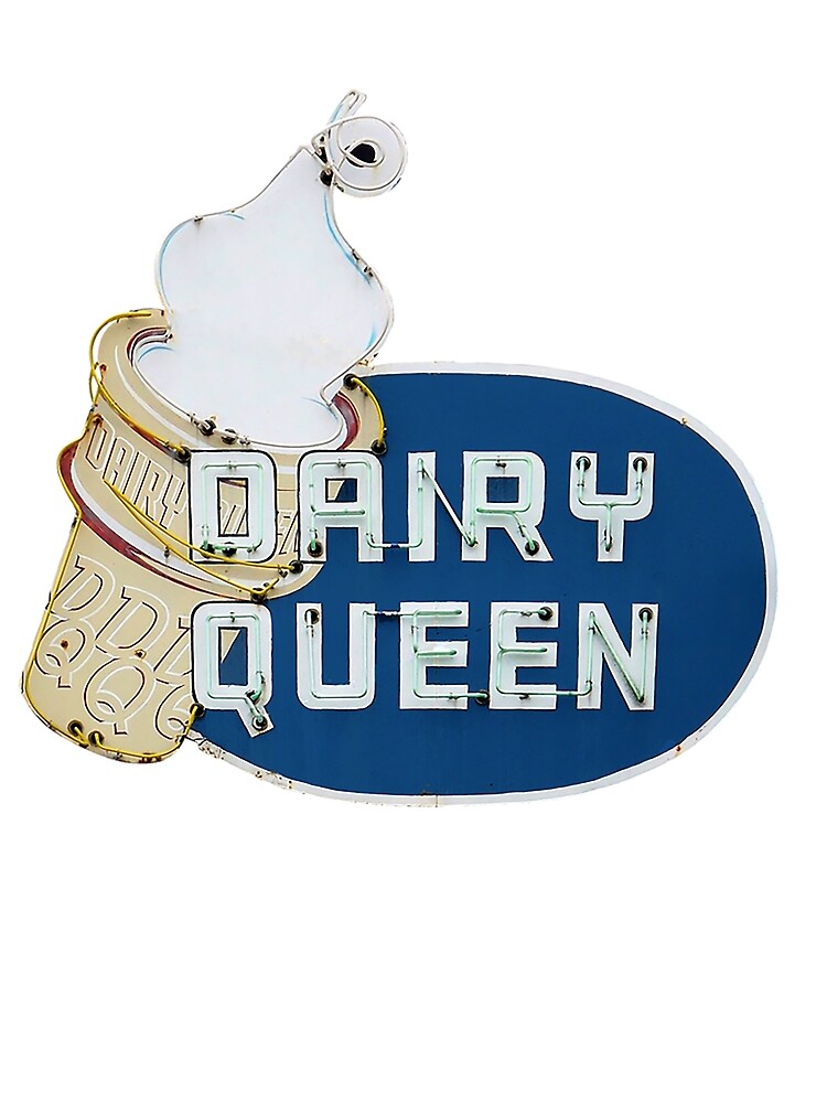 "50s 60s vintage defunct dairy queen sign" Poster by roybritney | Redbubble