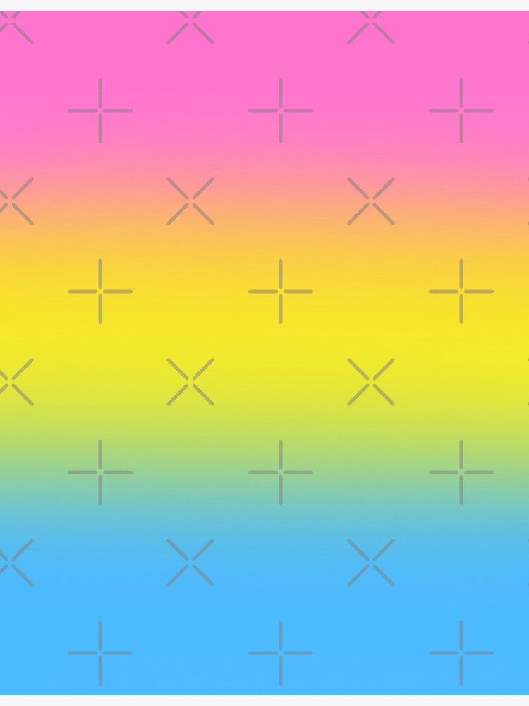 Pansexual Pride Flag Blend Poster For Sale By Annacassiopeia Redbubble