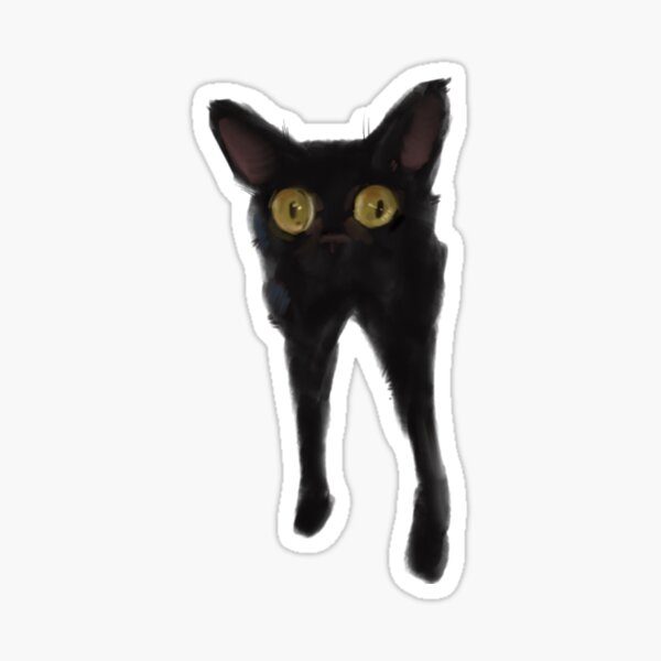 "Cursed Cat 3" Sticker by Xenyra | Redbubble