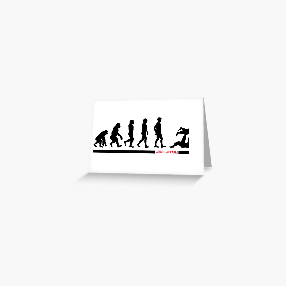 "Jiu Jitsu Evolution" Greeting Card by megaposter | Redbubble
