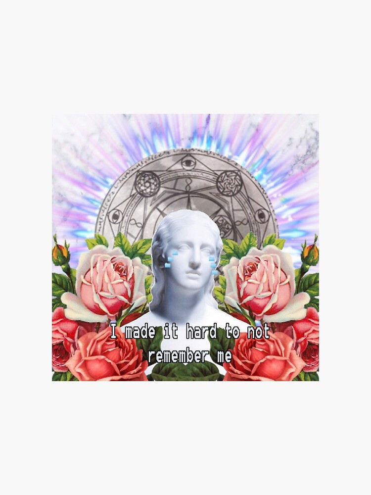 "r e m e m b e r " Sticker by unfoxmeart | Redbubble