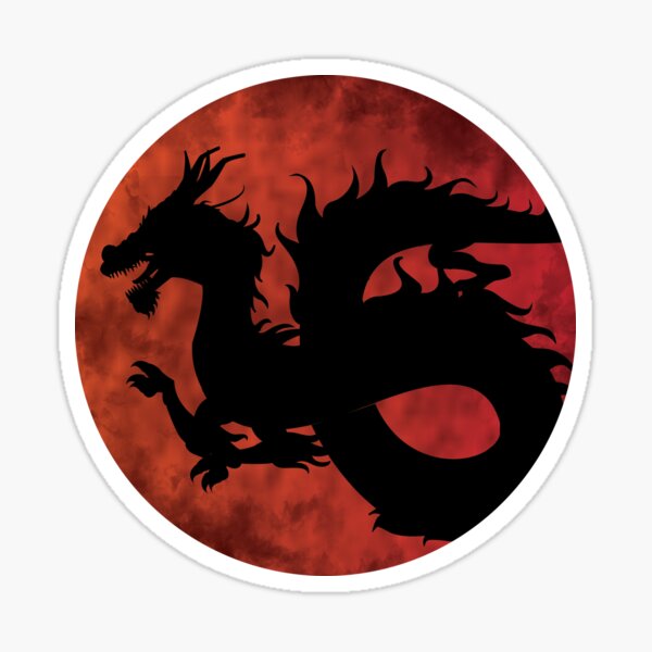 "Fire Dragon" Sticker by Boomroom | Redbubble