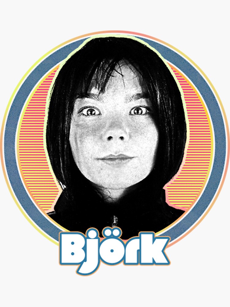 "Bjork" Sticker by JeanRonelCenat | Redbubble