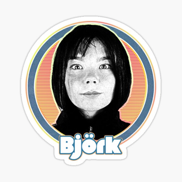 "Bjork" Sticker by JeanRonelCenat | Redbubble