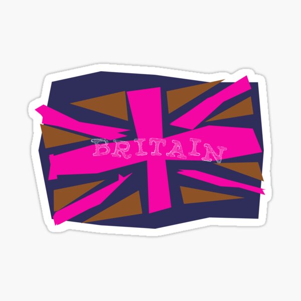 "Britain Union Jack" Sticker by Deezyna | Redbubble