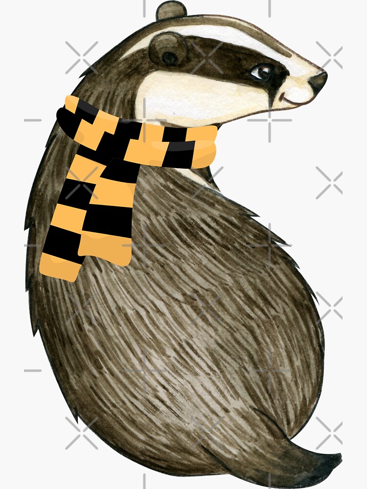 "Huffle Badger" Sticker for Sale by Alycat4456 | Redbubble