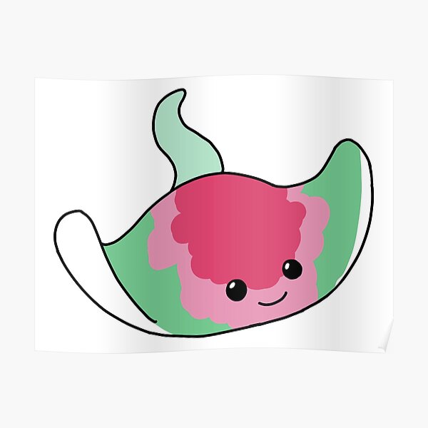 "Abro Manta Ray" Poster by WeirdQueer | Redbubble