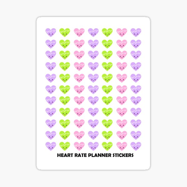 "Heart rate tracker" Sticker by pnkpopcorn | Redbubble