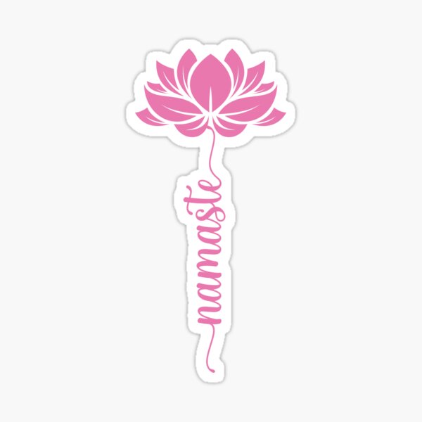 "Lotus Namaste" Sticker by starsdesigns | Redbubble