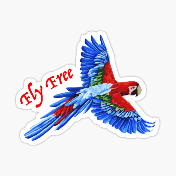 "parrot" Sticker by ShawnintheLawn | Redbubble
