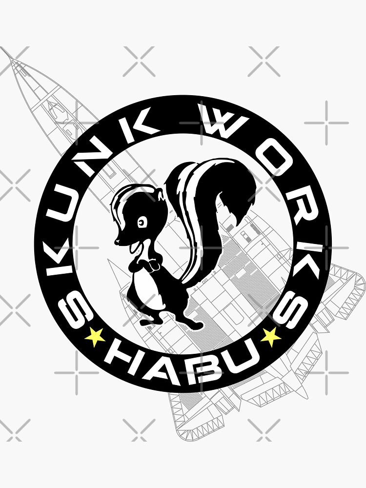 "SR-71 Blackbird Skunk Works " Sticker by OuofBusiness | Redbubble
