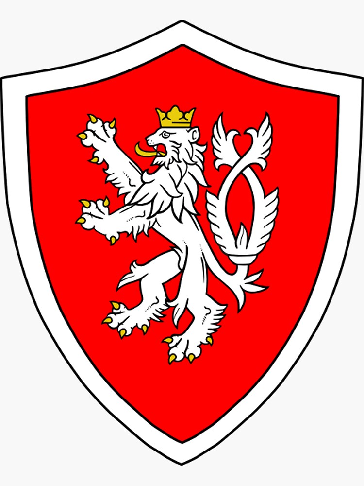 Pegatina «República Checa - Símbolo del escudo de armas» de Gwydionss ...