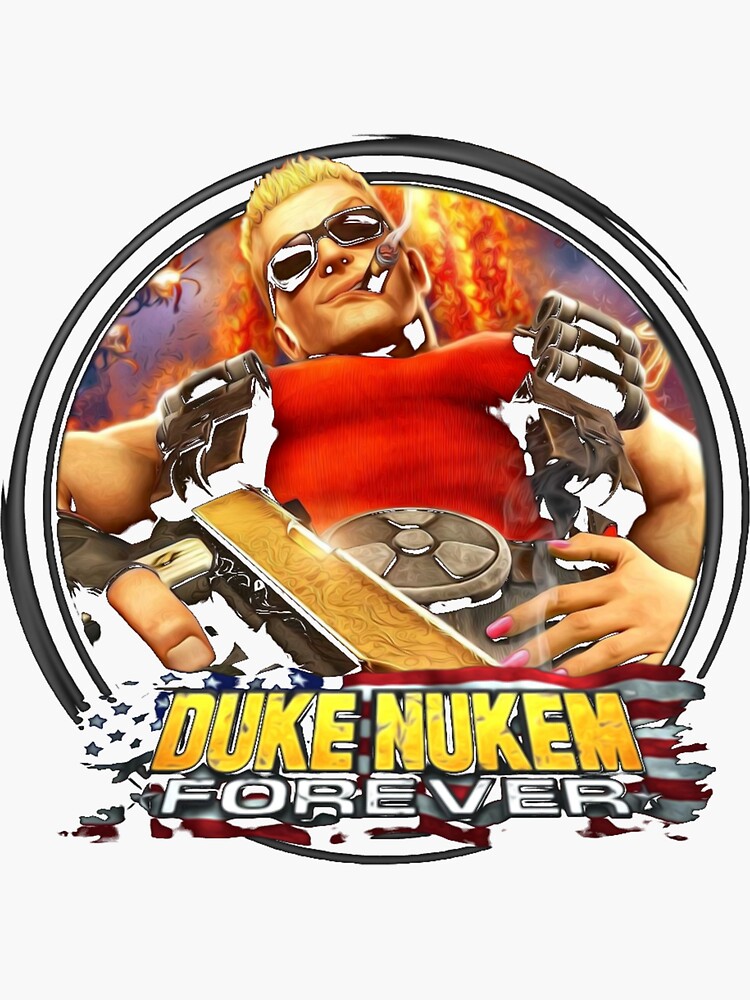 "DUKE NUKEM" Sticker by Loriaugher | Redbubble