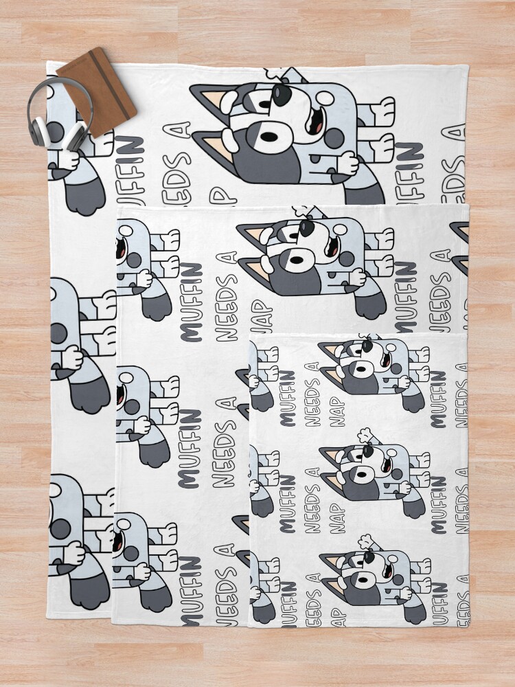 "Muffin Bluey " Throw Blanket for Sale by BlueyBuffs | Redbubble
