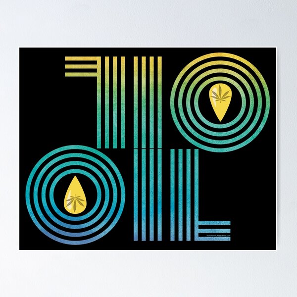 "710 Oil Dabs (yellow green blue)" Poster for Sale by YomeHayin | Redbubble