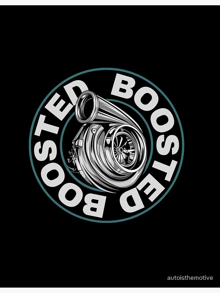 "Turbo Boosted" Sticker by autoisthemotive | Redbubble