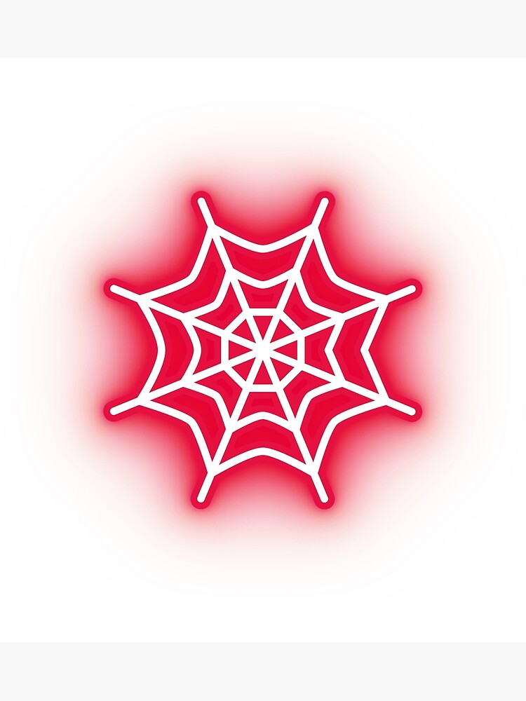 "Spider Web Red Web Red Glow" Poster for Sale by AwesomeArt13 | Redbubble