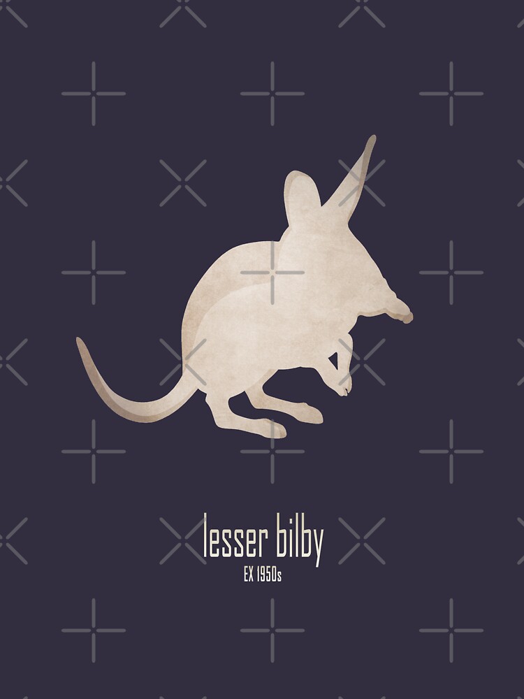 "Lesser bilby - Endangered and extinct species (dark background ...