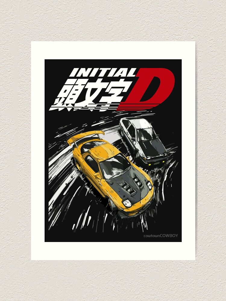 "Initial D style artwork, RX7 vs AE86" Art Print for Sale by ...