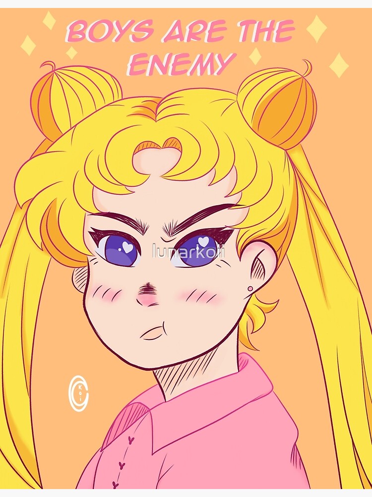 "Boys are the Enemy" Poster for Sale by lunarkoii | Redbubble