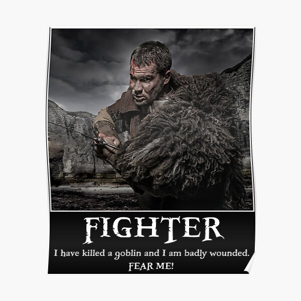 "Inspiring DND Fighter Meme "Fear me!" Role play RPG RP Roleplay White ...