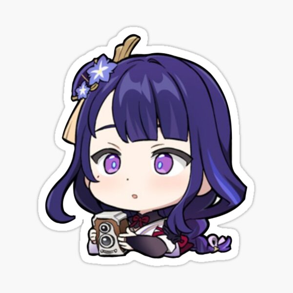 "Raiden Shogun (Baal) Chibi Sticker" Sticker for Sale by seokiillyshop ...