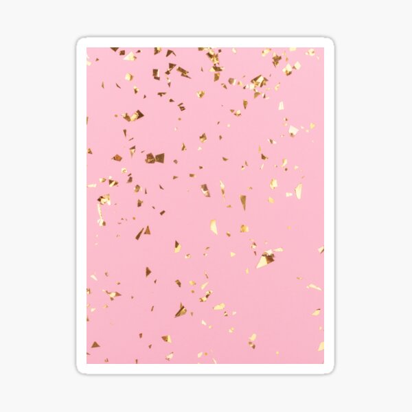 "pink gold sparkle " Sticker by geogiou | Redbubble