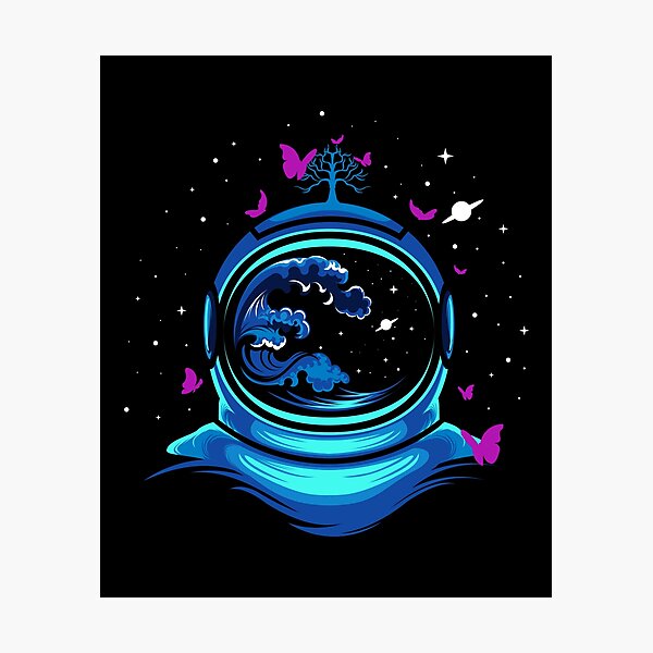 "Astronaut and Butterfly" Photographic Print for Sale by simplife-art ...